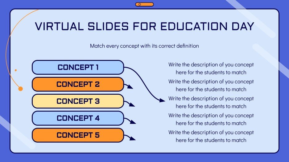 Virtual Slides for Education Day Infographics