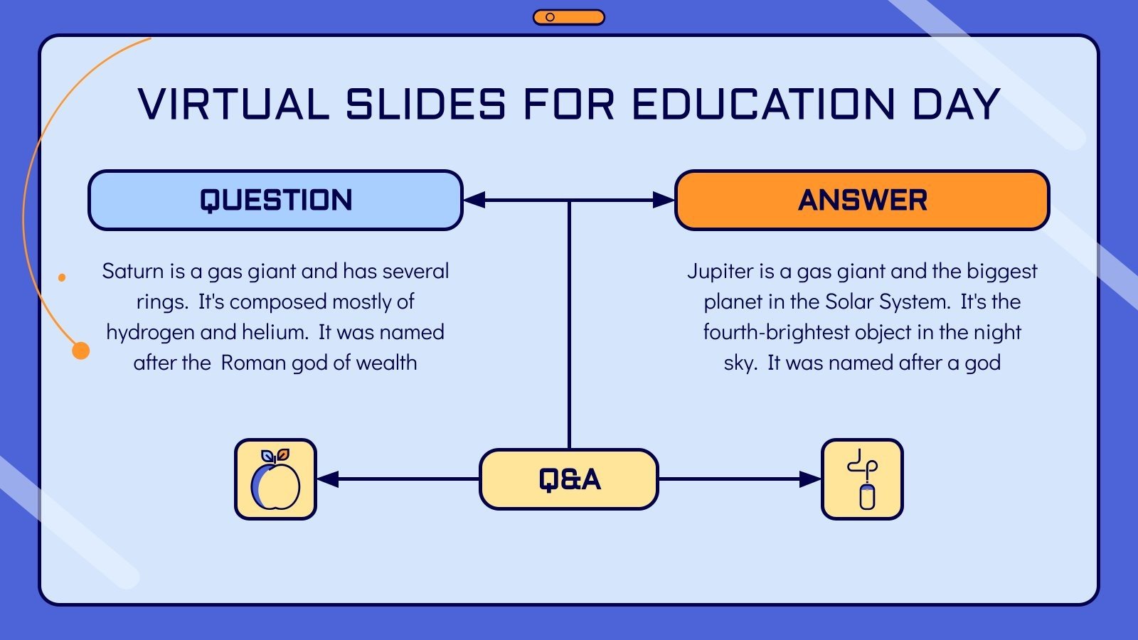Virtual Slides for Education Day Infographics