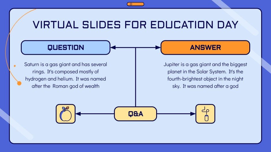Virtual Slides for Education Day Infographics
