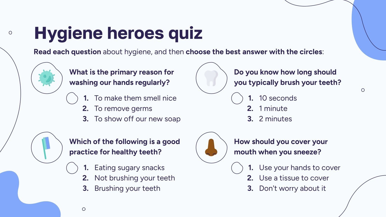 Personal Hygiene and Cleanliness - Health - 3rd Grade