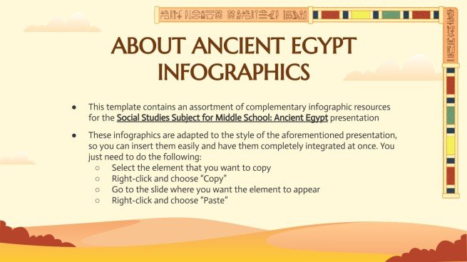 Social Studies for Middle School: Ancient Egypt Infographics