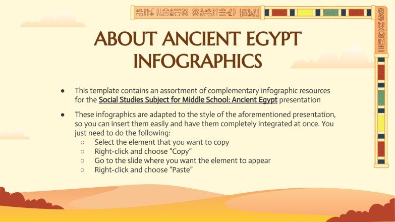Social Studies for Middle School: Ancient Egypt Infographics