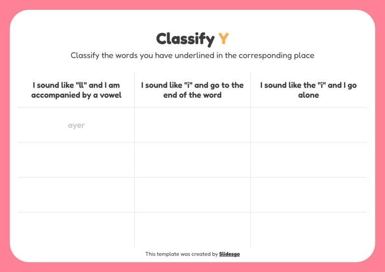 My First Letters - LL, Y, H - Spanish Class