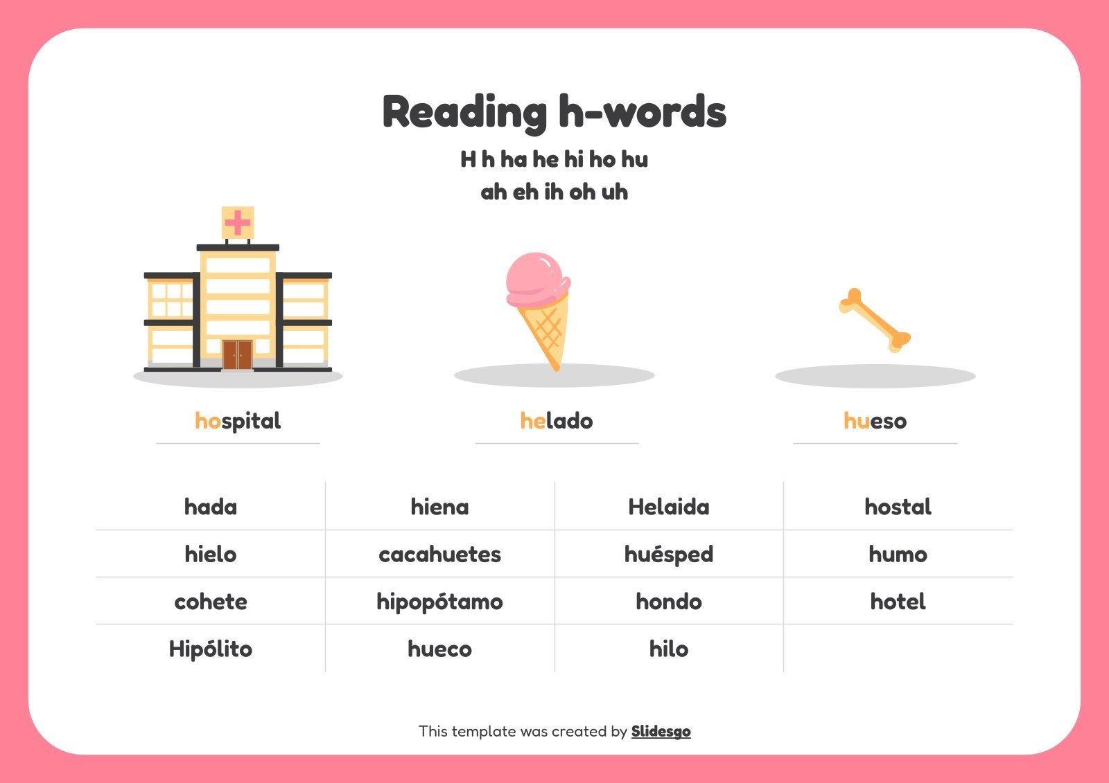 My First Letters - LL, Y, H - Spanish Class