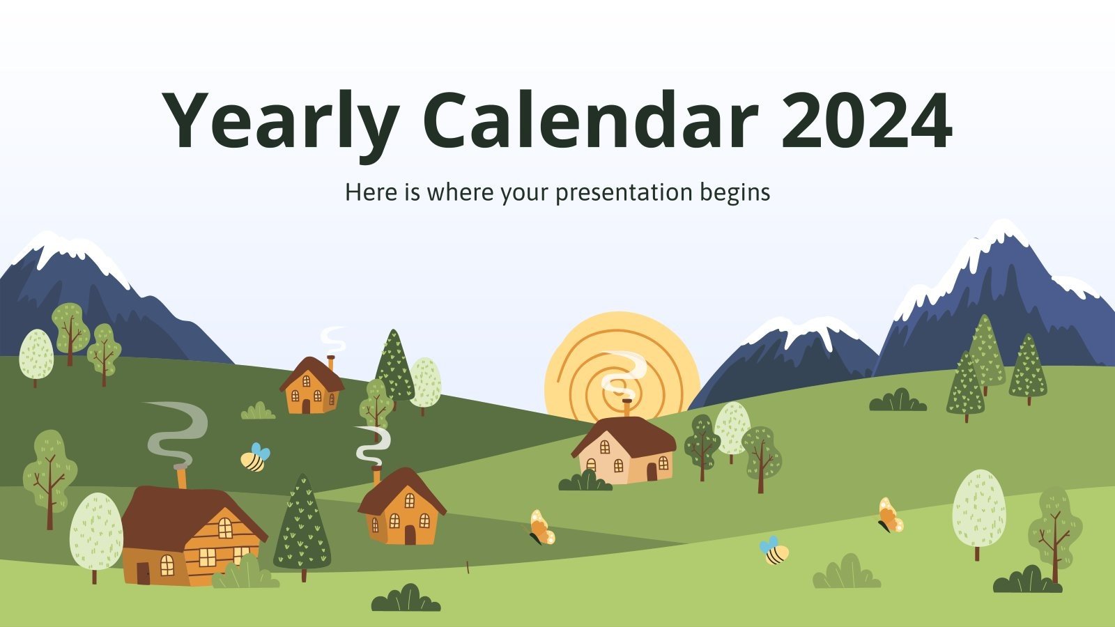 Yearly Calendar 2024 Presentation