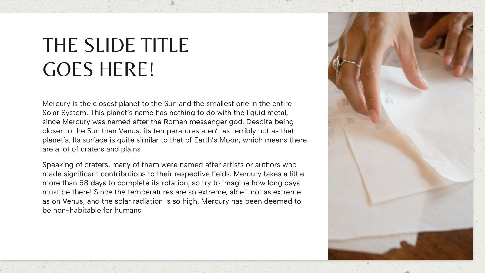 Elegant Japanese Paper Texture Business Basic Template