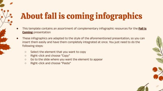 Fall is Coming Infographics Template