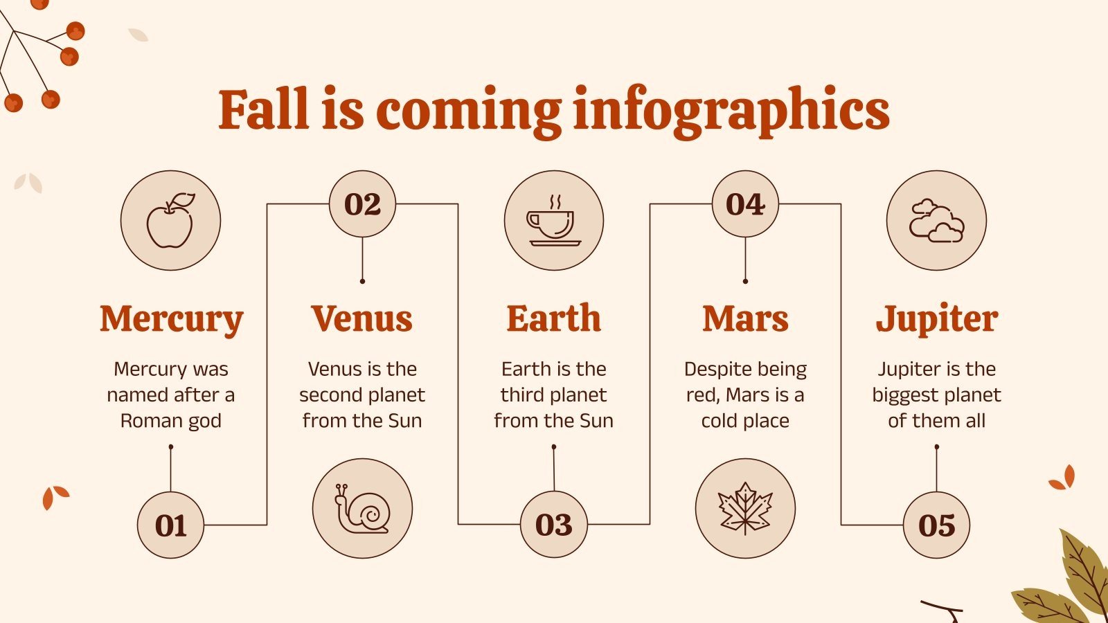 Fall is Coming Infographics Template