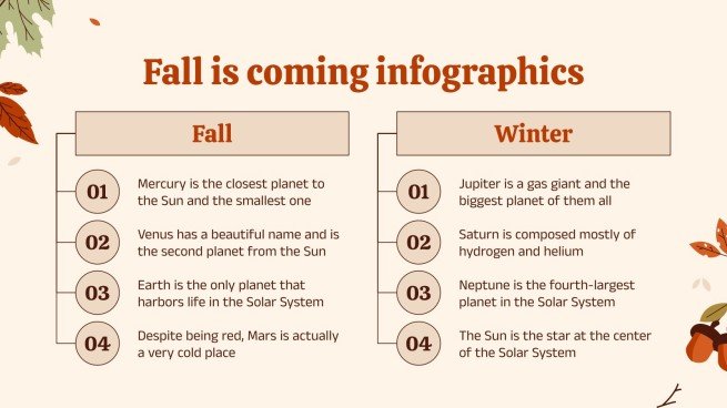 Fall is Coming Infographics Template