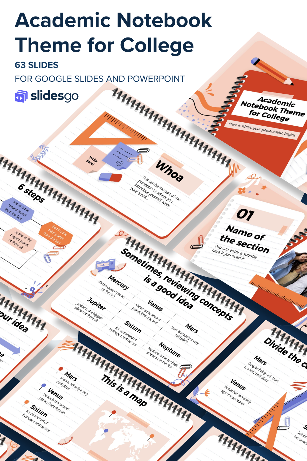 Academic Notebook Theme for College Presentation