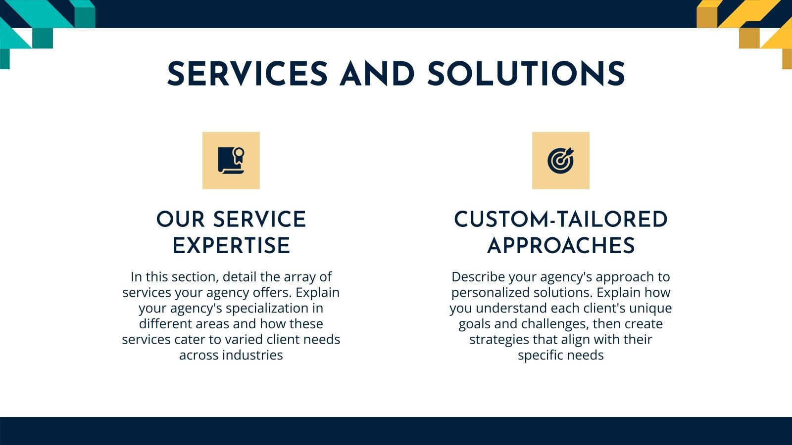 Letterhead Paper Style Agency Presentation