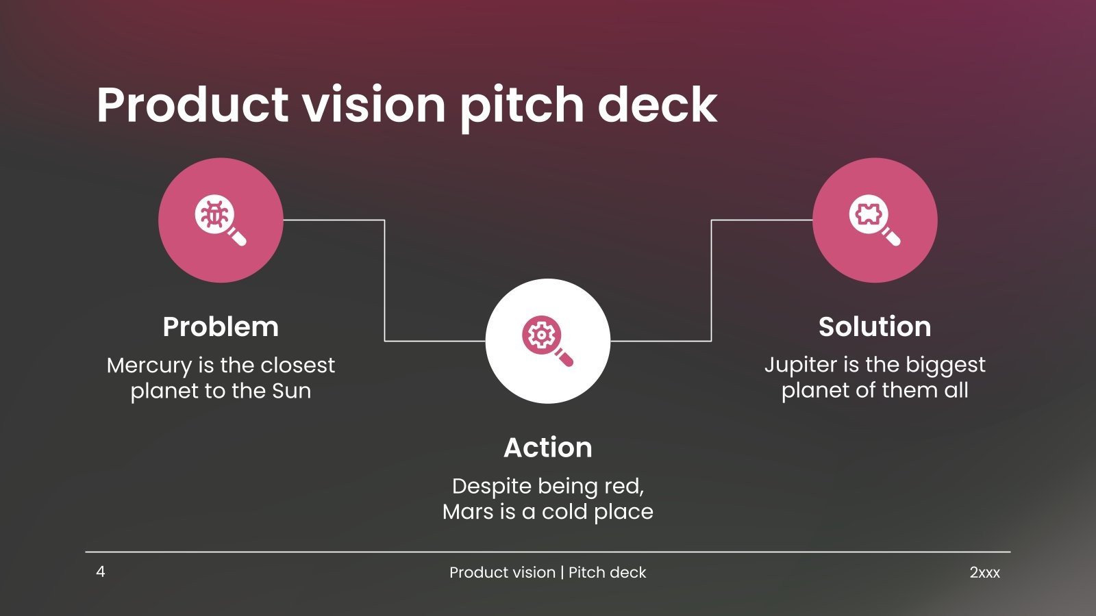 Product Vision Pitch Deck Infographics Template