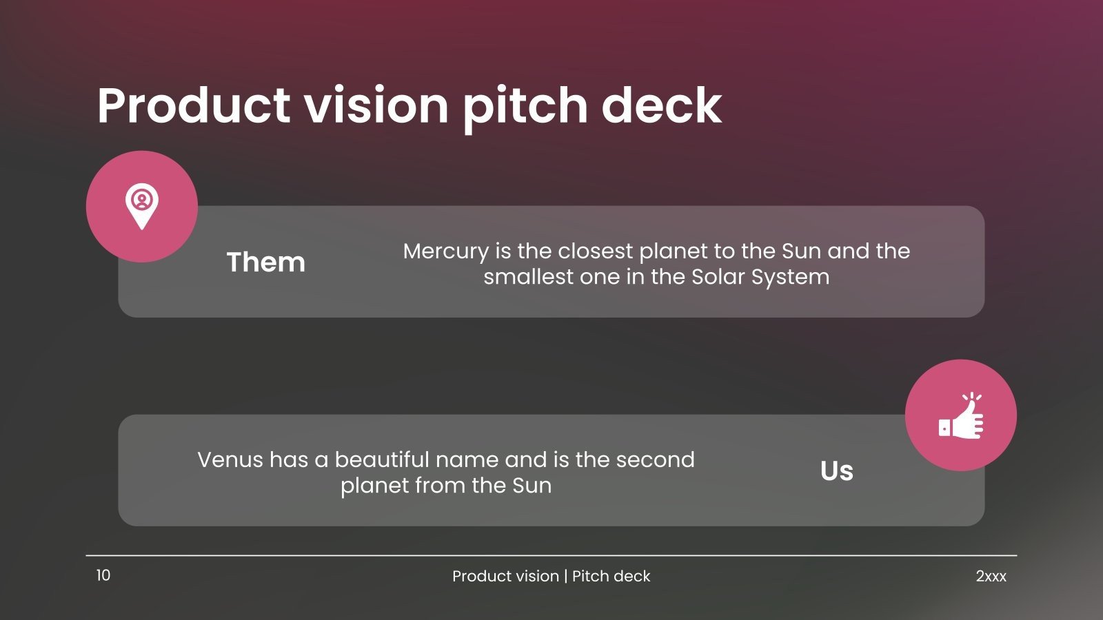 Product Vision Pitch Deck Infographics Template