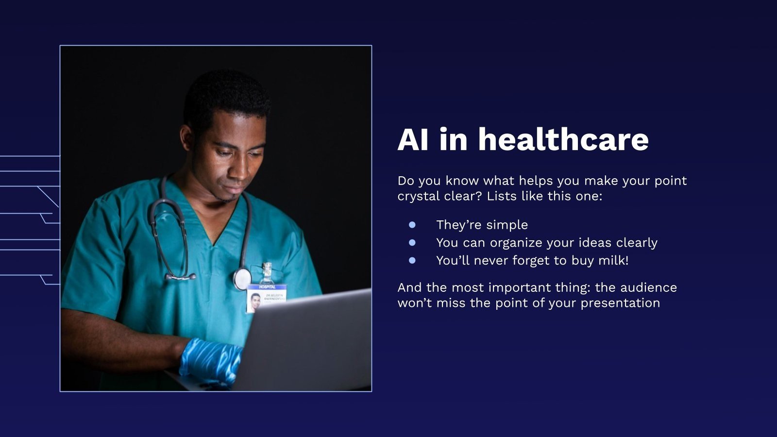 Artificial Intelligence in Healthcare Presentation