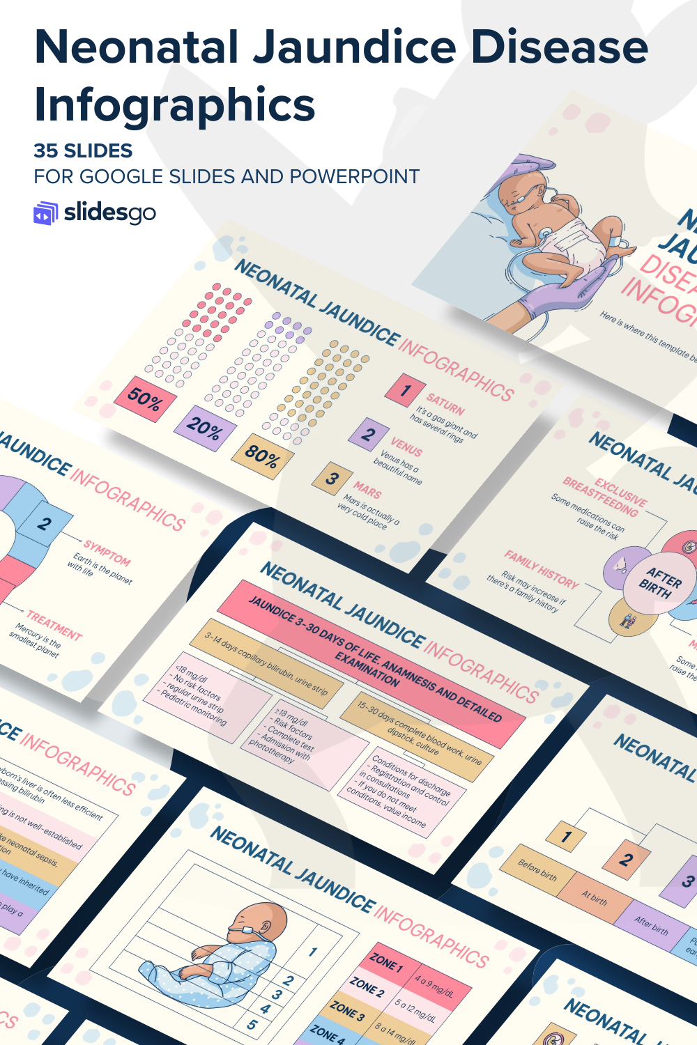 Neonatal Jaundice Disease Infographics Template