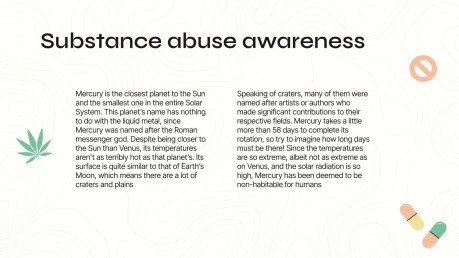 Raising Awareness of Drug, Alcohol and Substance Abuse