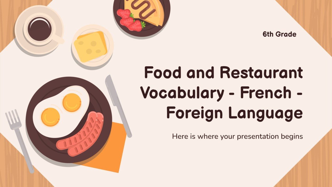 Modelos grátis para Comida do Google Slides e PowerPoint