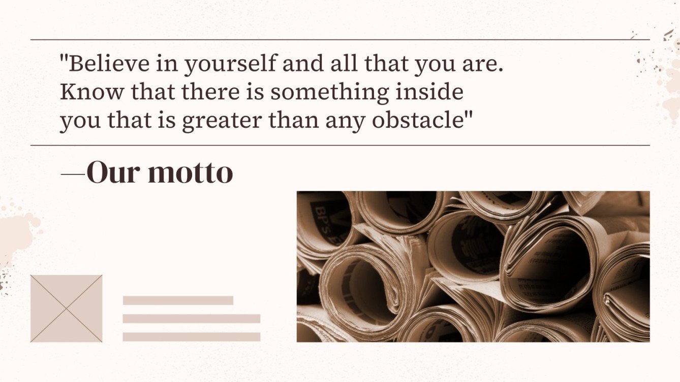 Old Newspaper Newsletter Presentation