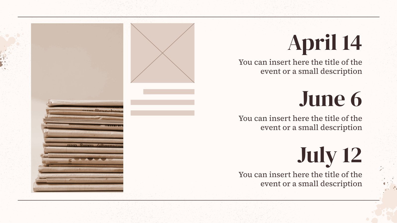 Old Newspaper Newsletter Presentation