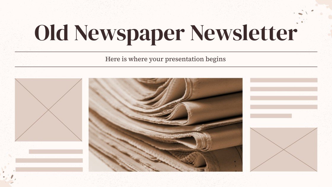 Free Google Slides and PowerPoint templates about newspapers!
