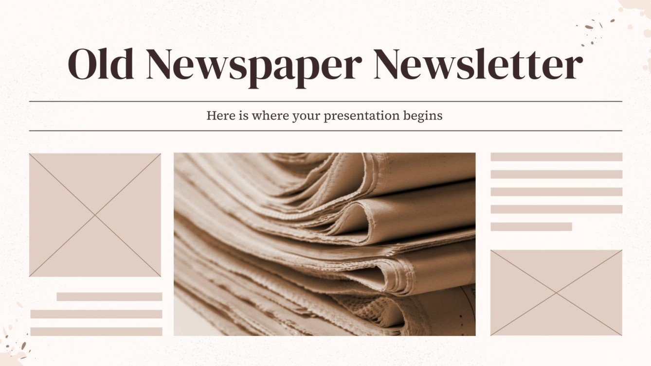 Free Google Slides and PowerPoint templates about newspapers!