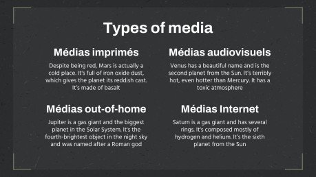 Media Literacy and Critical Thinking - French - 9th Grade