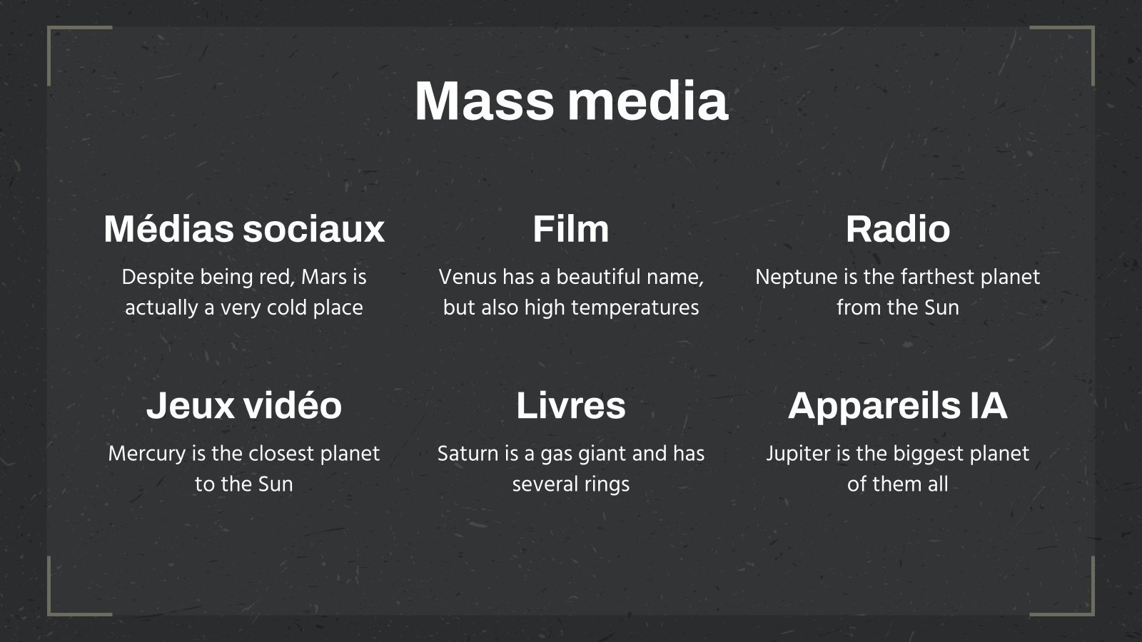 Media Literacy and Critical Thinking - French - 9th Grade