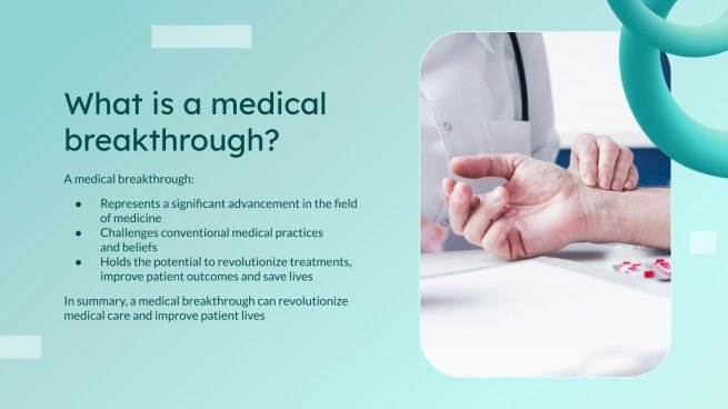 Preventive Medicine Breakthrough Presentation