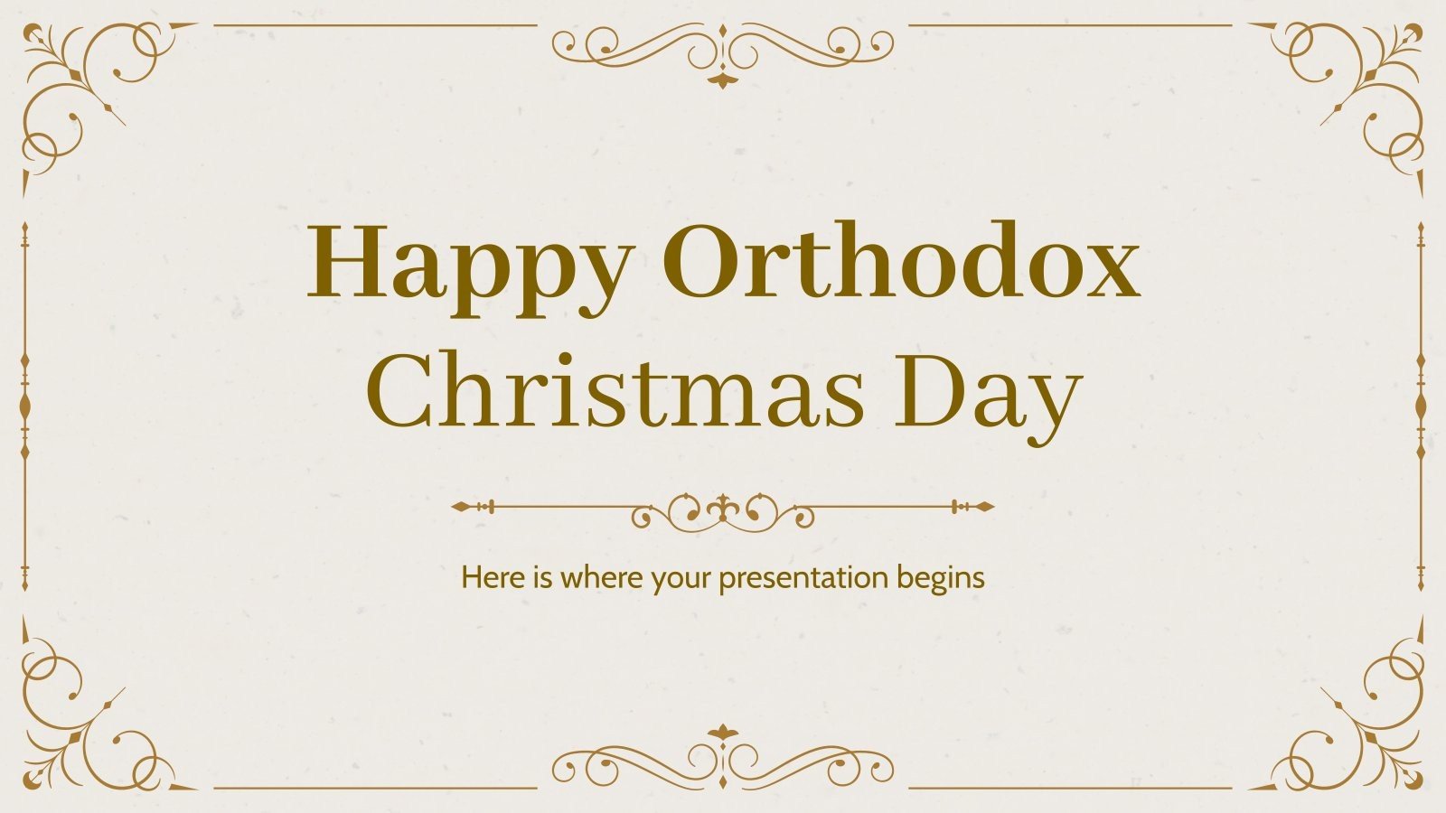 Happy Orthodox Christmas Day Presentation