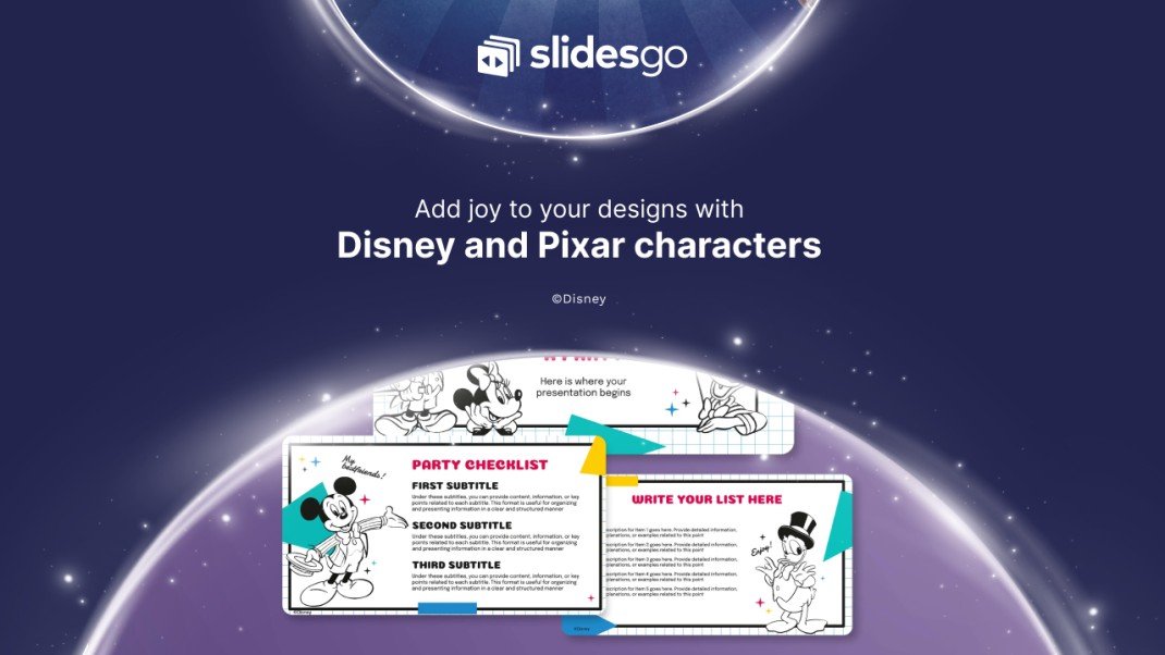 Disney assets at Slidesgo!
