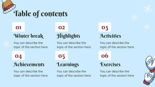 Winter Break Recap Presentation