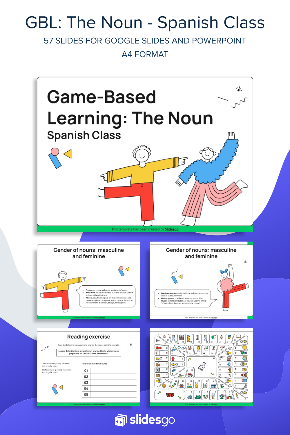 GBL: The Noun - Spanish Class | Google Slides & PPT
