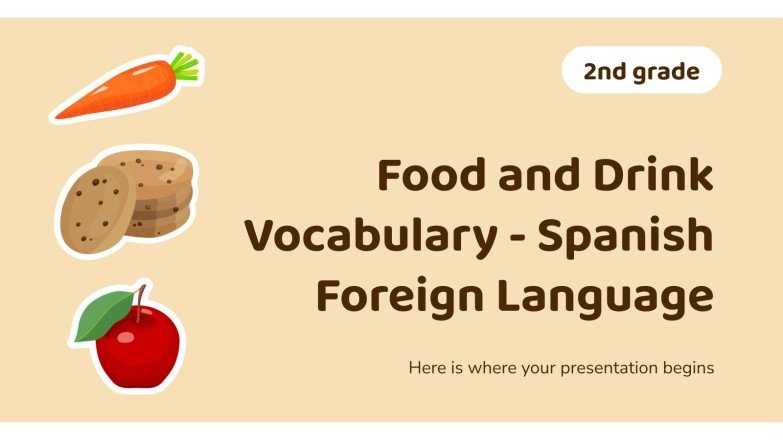 Food and Drink Vocabulary - Spanish - Foreign Language