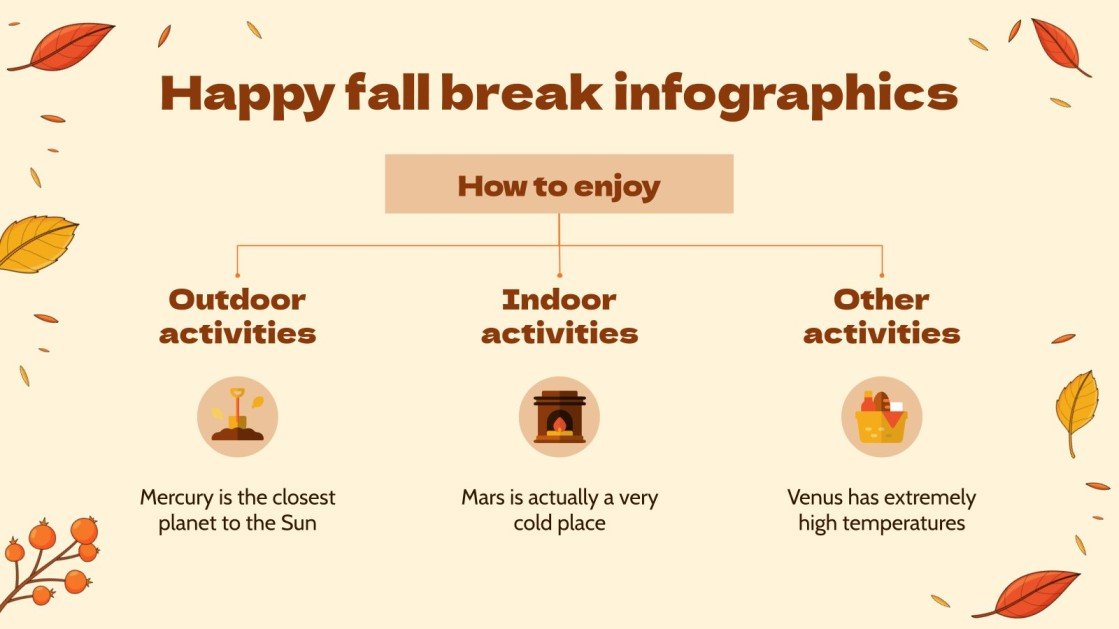 Happy Fall Break Infographics Template