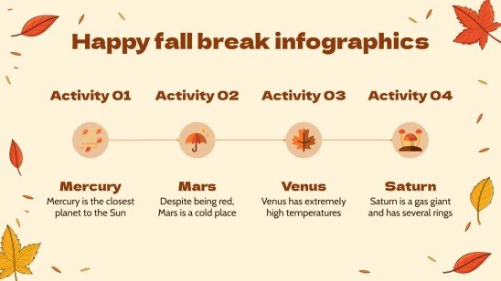 Happy Fall Break Infographics Template