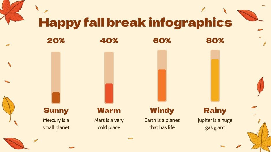 Happy Fall Break Infographics Template