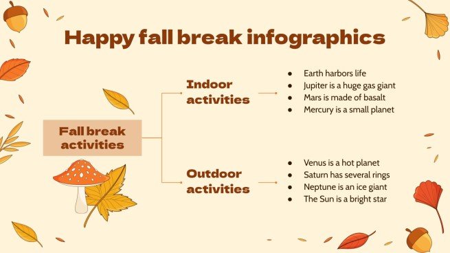 Happy Fall Break Infographics Template