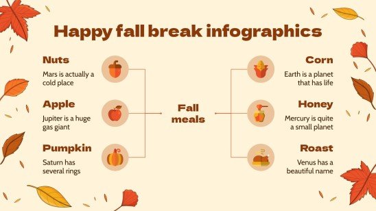 Happy Fall Break Infographics Template