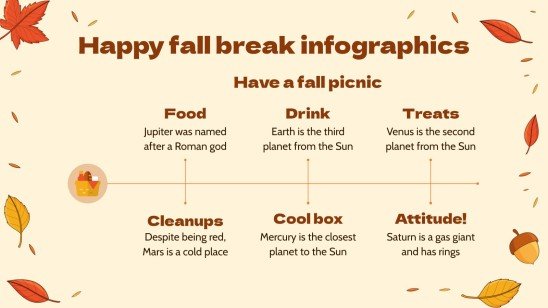 Happy Fall Break Infographics Template