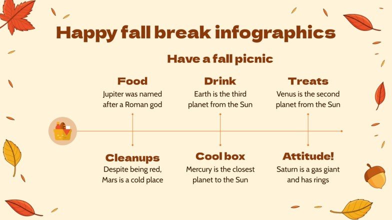 Happy Fall Break Infographics Template