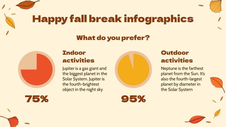 Happy Fall Break Infographics Template