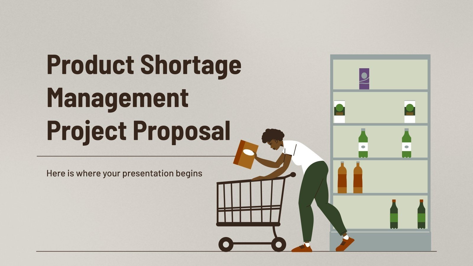 Product Shortage Management Project Proposal Presentation