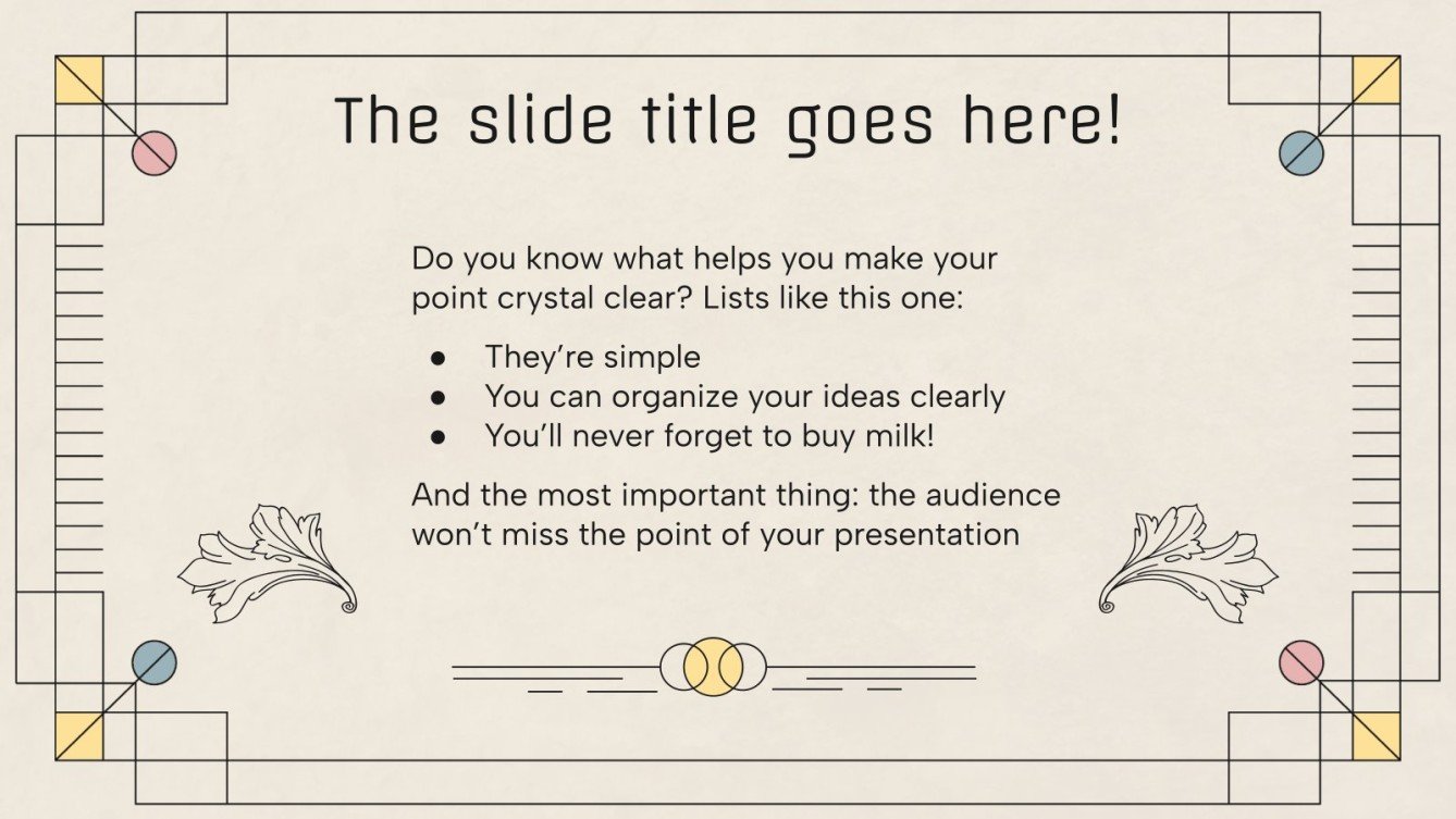 Art Deco Style Theme Presentation