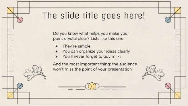 Art Deco Style Theme Presentation