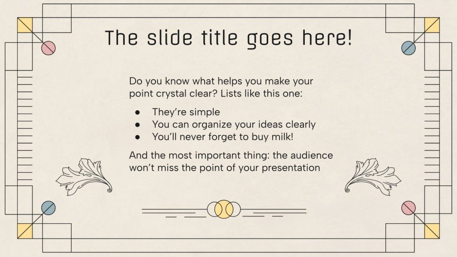 Art Deco Style Theme Presentation