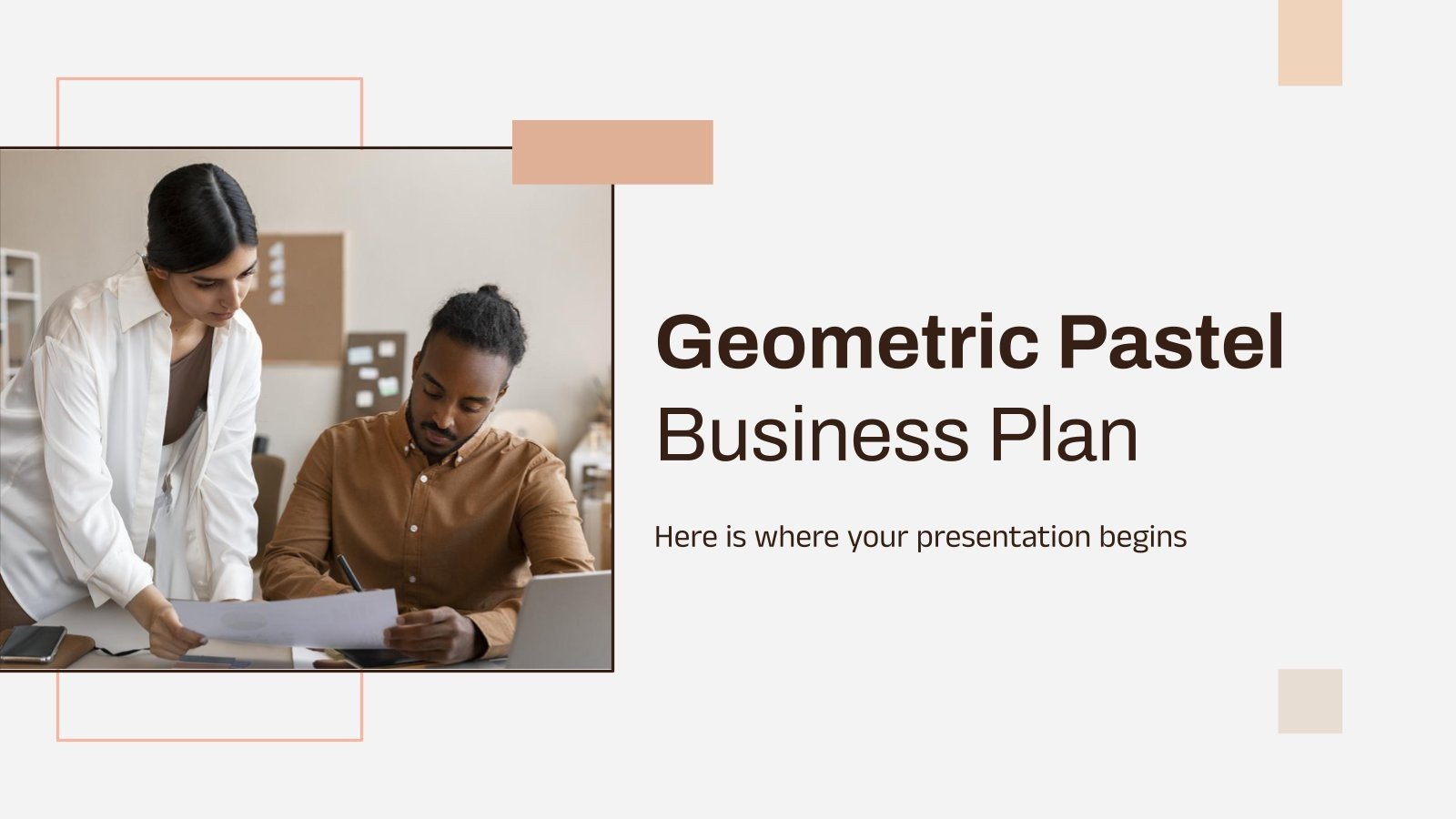 Geometric Pastel Business Plan Presentation