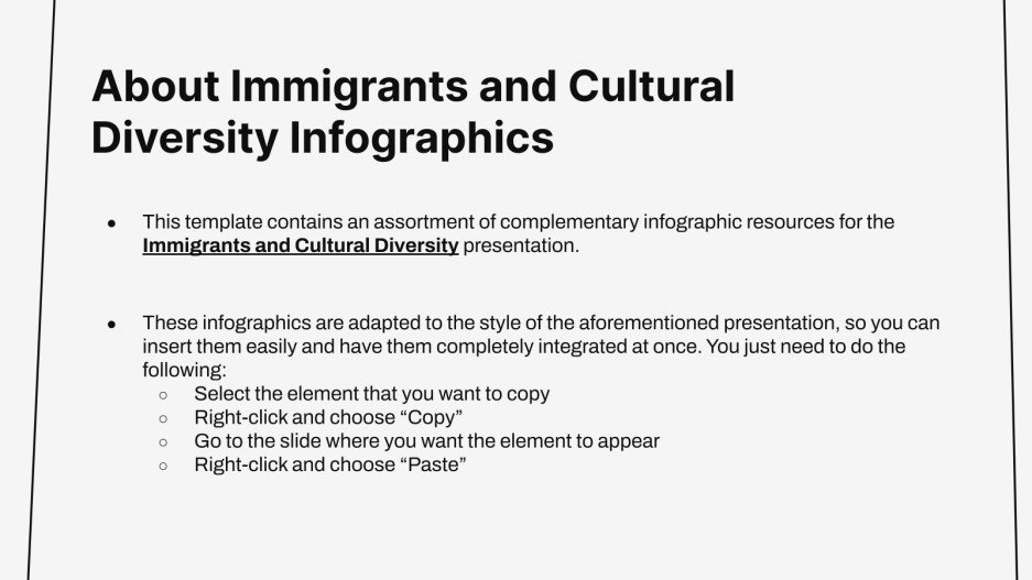 Plantilla Inmigración y diversidad cultural - Infografías