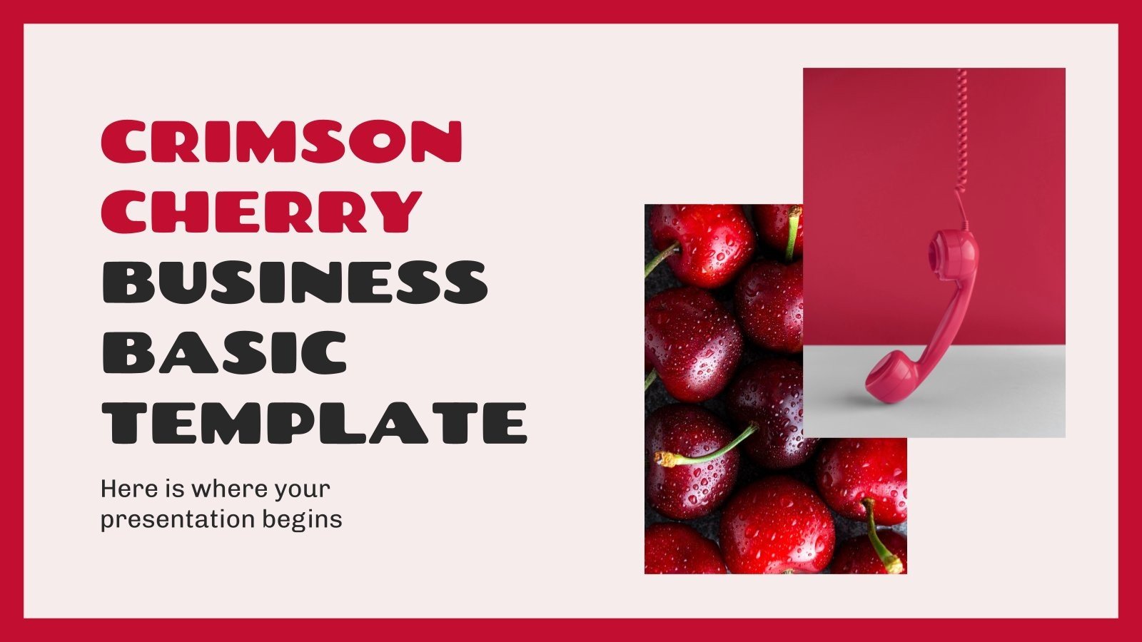 Crimson Cherry Business Basic Template