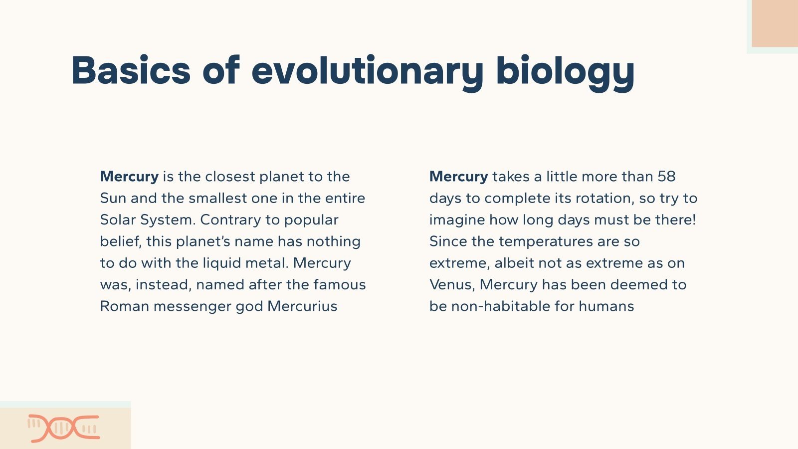 Evolutionary Biology - BSc in Biological Sciences