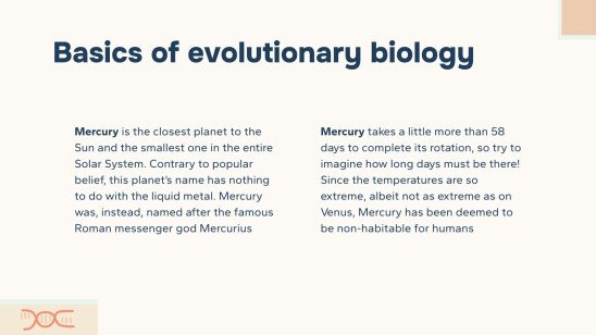 Evolutionary Biology - BSc in Biological Sciences